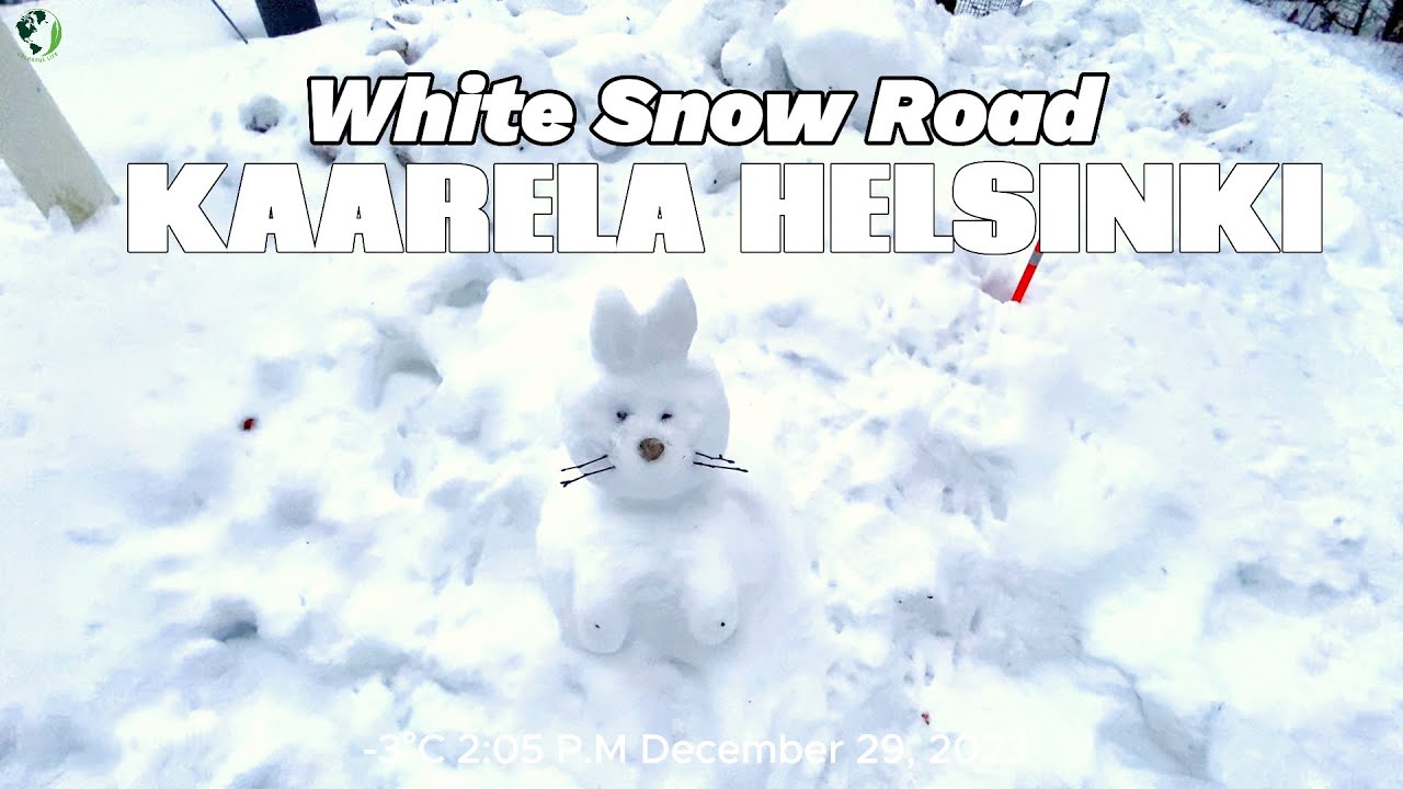 🇫🇮 Walking On White Snow Road In Kaarela Helsinki Finland - YouTube