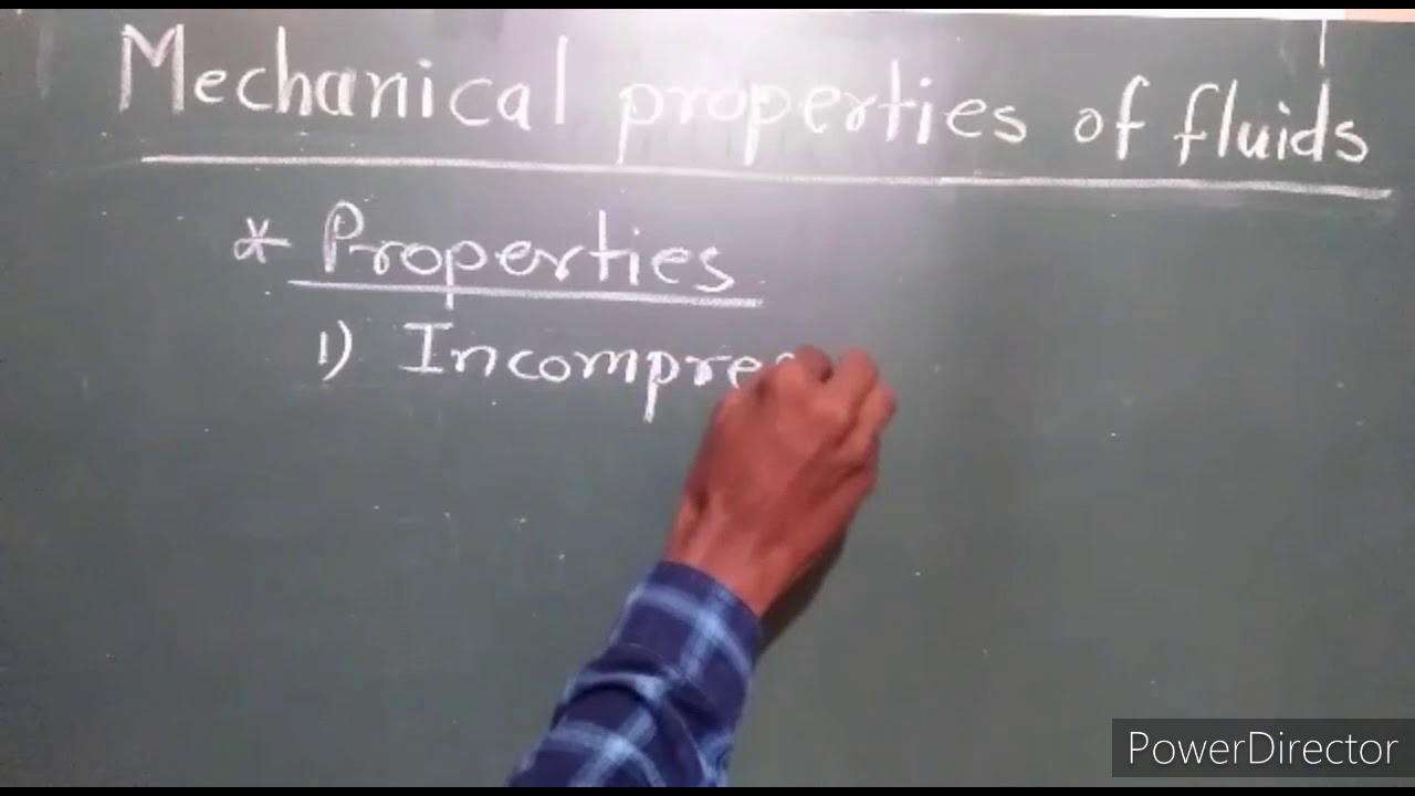 Mechanical properties of fluids-1 - YouTube
