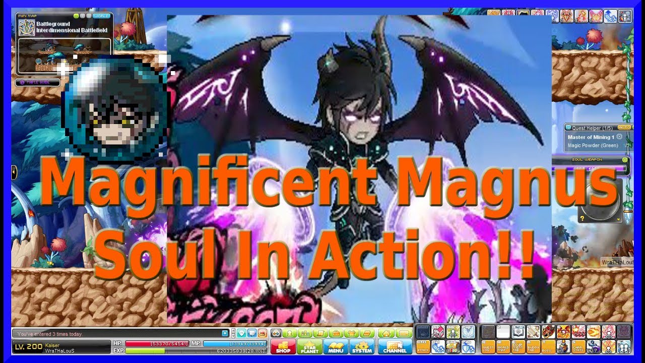 Maplestory - Getting Magnificent Magnus Soul and Use It for My Kaiser ...