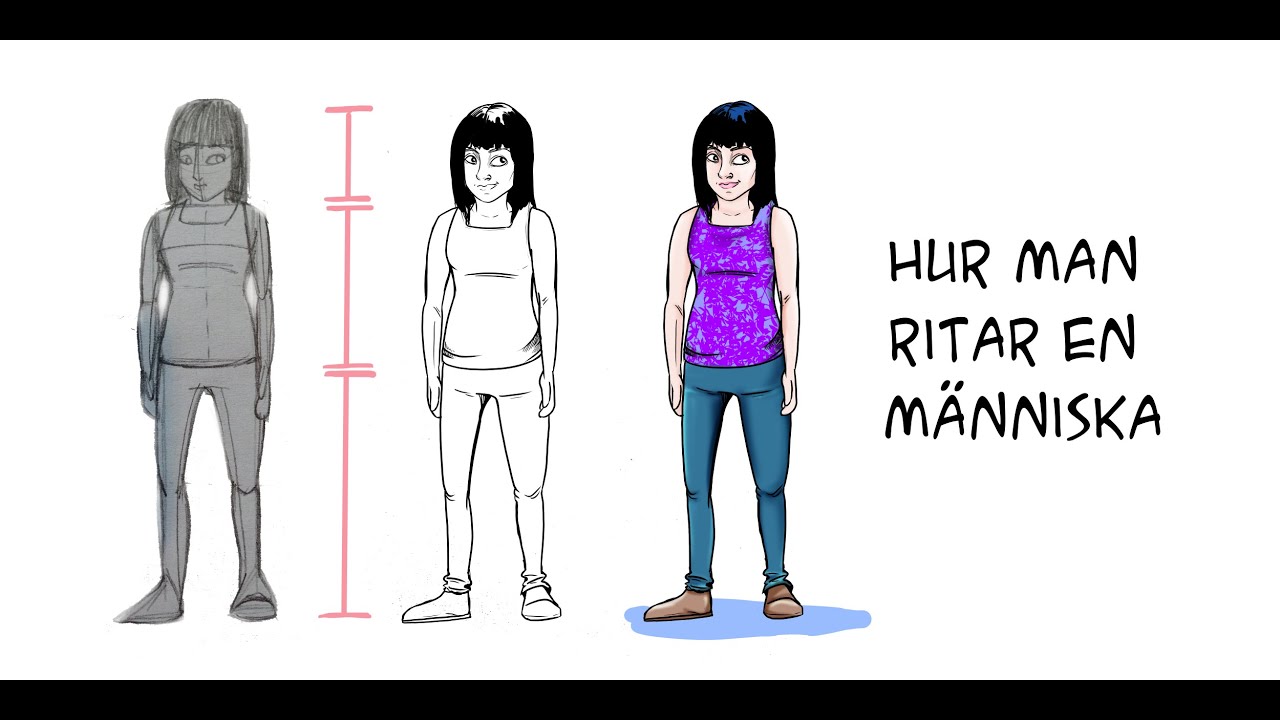 Hur man ritar en människa - YouTube