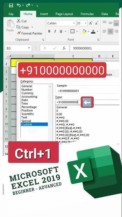 To Add 91 Before Numbers Excel Tutoring Youtube