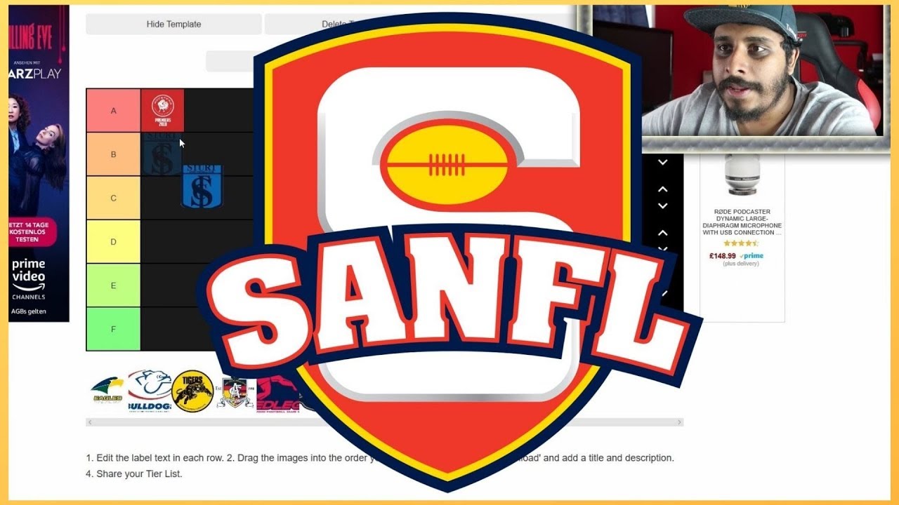 SANFL TierMaker - Logos & Clubs - YouTube