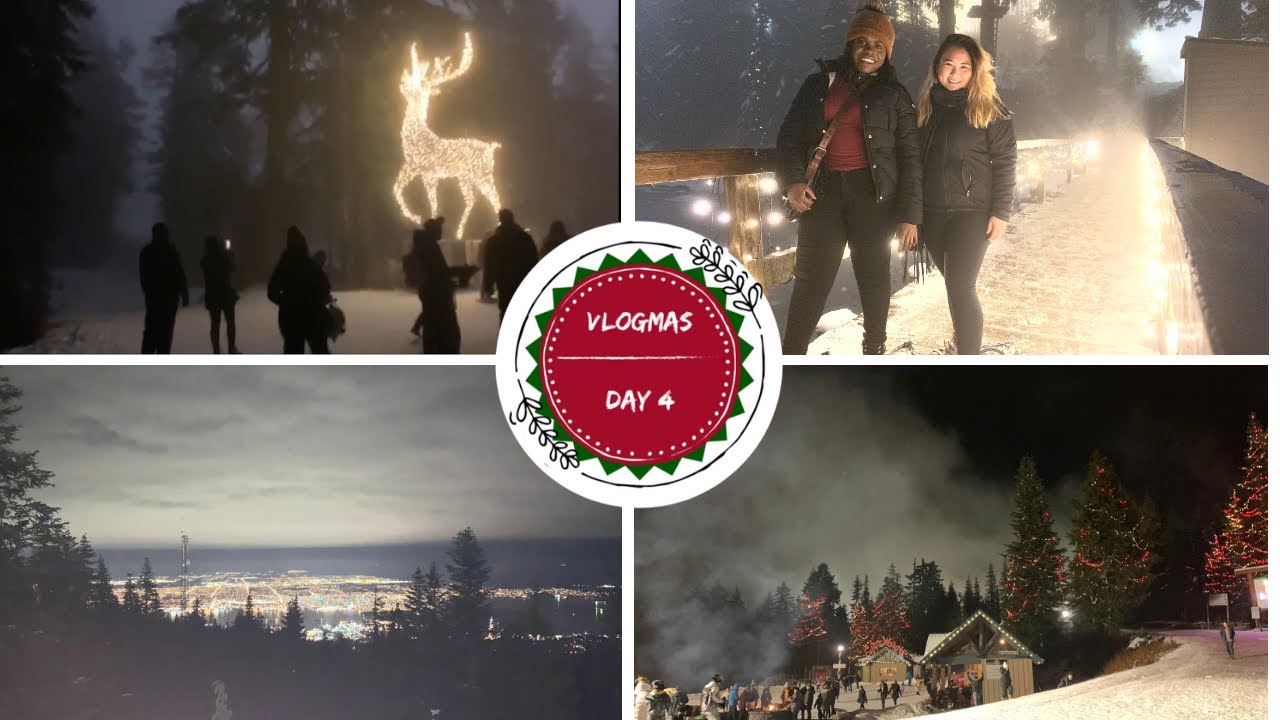 VLOGMAS DAY 4: GROUSE MOUNTAIN LIGHT WALK - YouTube