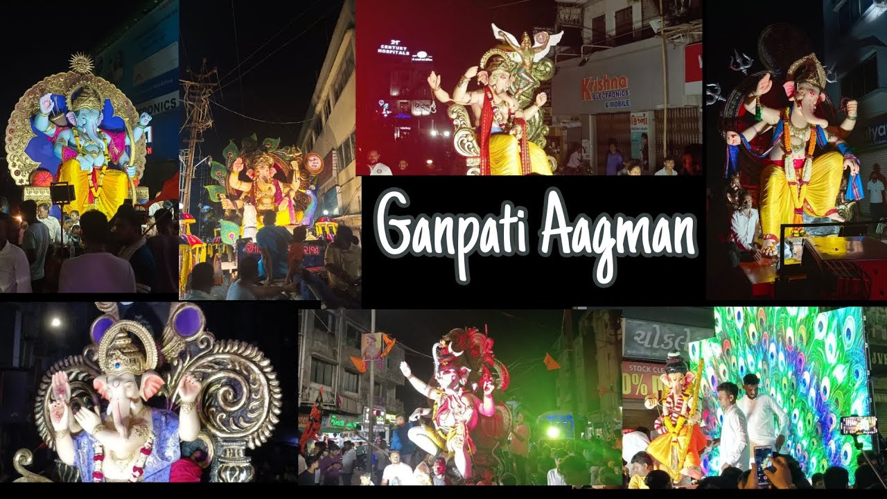 Ganpati Aagman | Valsad Ganpati Aagman | 16/09/23 | Aagman | 2023 - YouTube