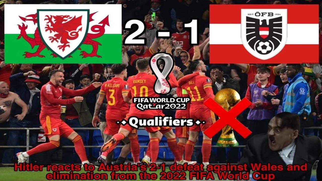 Hitler reacts to Austria 2-1 defeat to Wales - YouTube