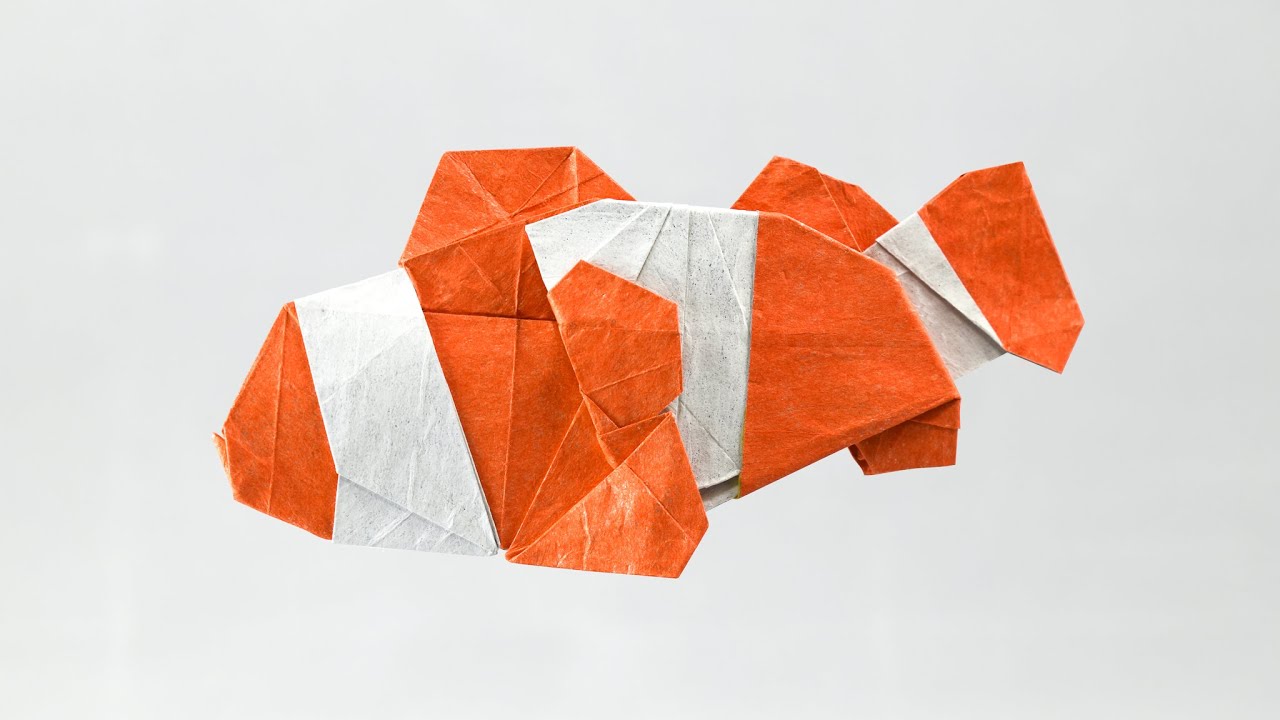 Origami Clownfish by Mi Wu - YouTube