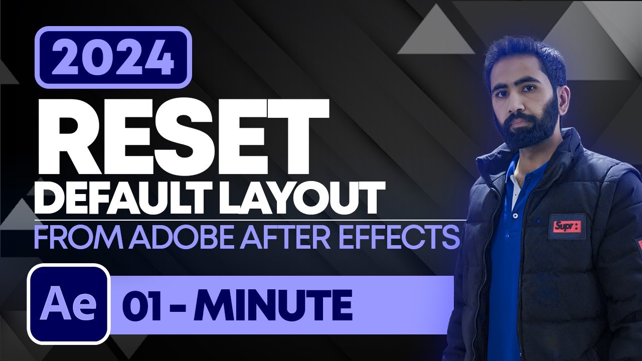 How to Reset Adobe After Effects to Default Layout | Restore After ...