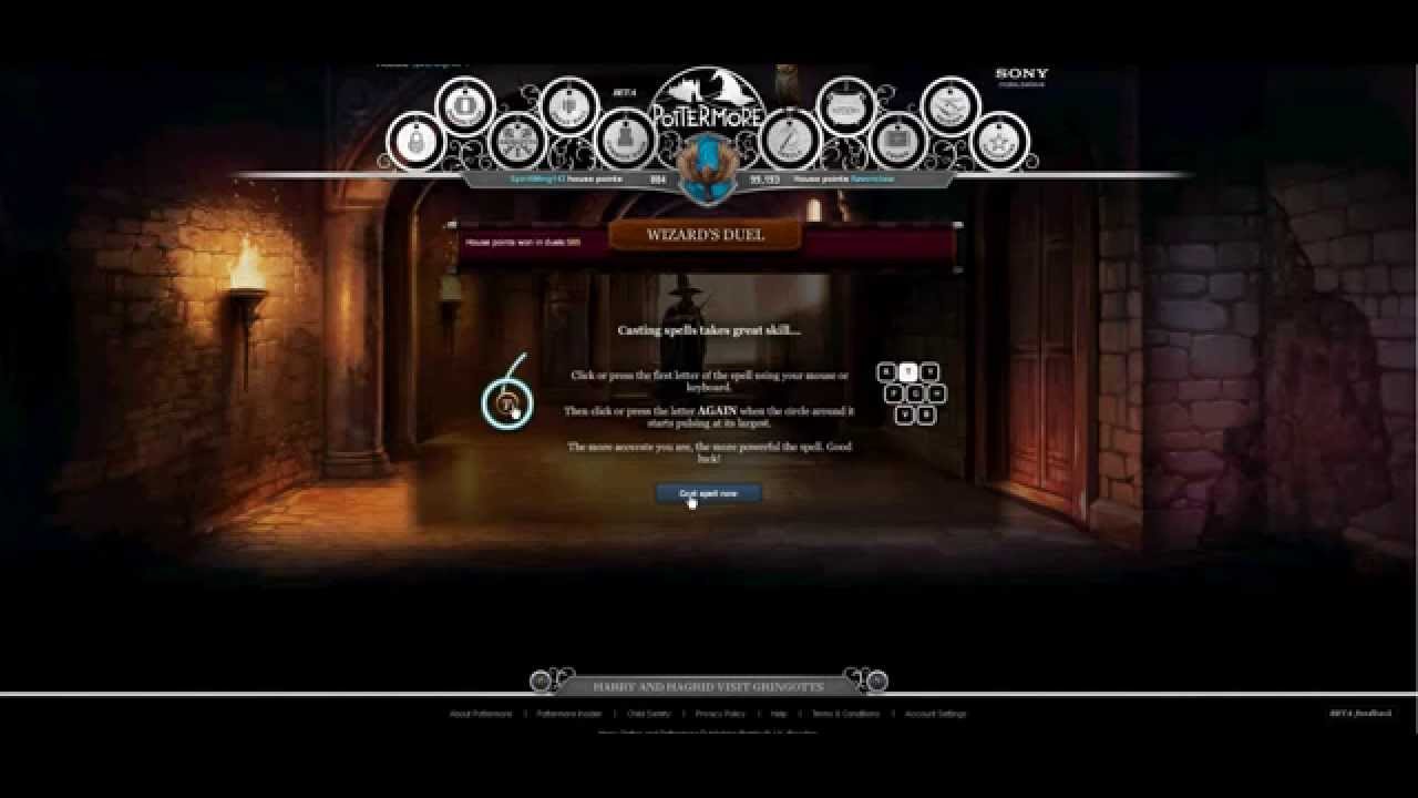 Pottermore- Wizard's Duel, Ravenclaw vs Slytherin - YouTube