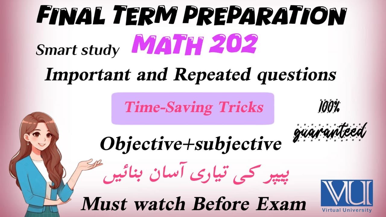 Mth202 Final Term Preparation 2026 Overview Discuss important topics ...