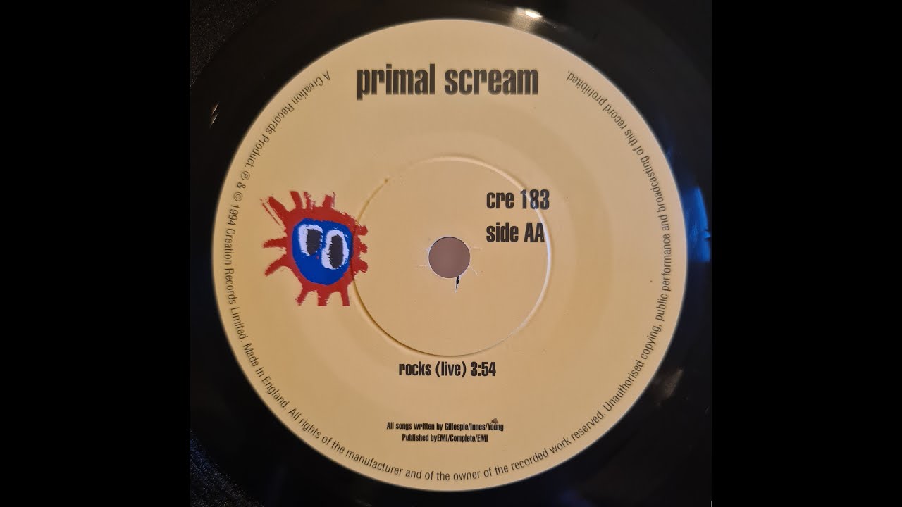 Primal Scream - Rocks (Live) - 7 inch vinyl single - YouTube