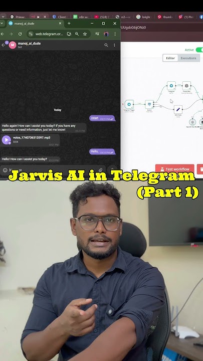 🗣️ n8n 5 Series 🤖 | Jarvis AI Voice Assistant Demo! 🚀 #n8n #ai # ...