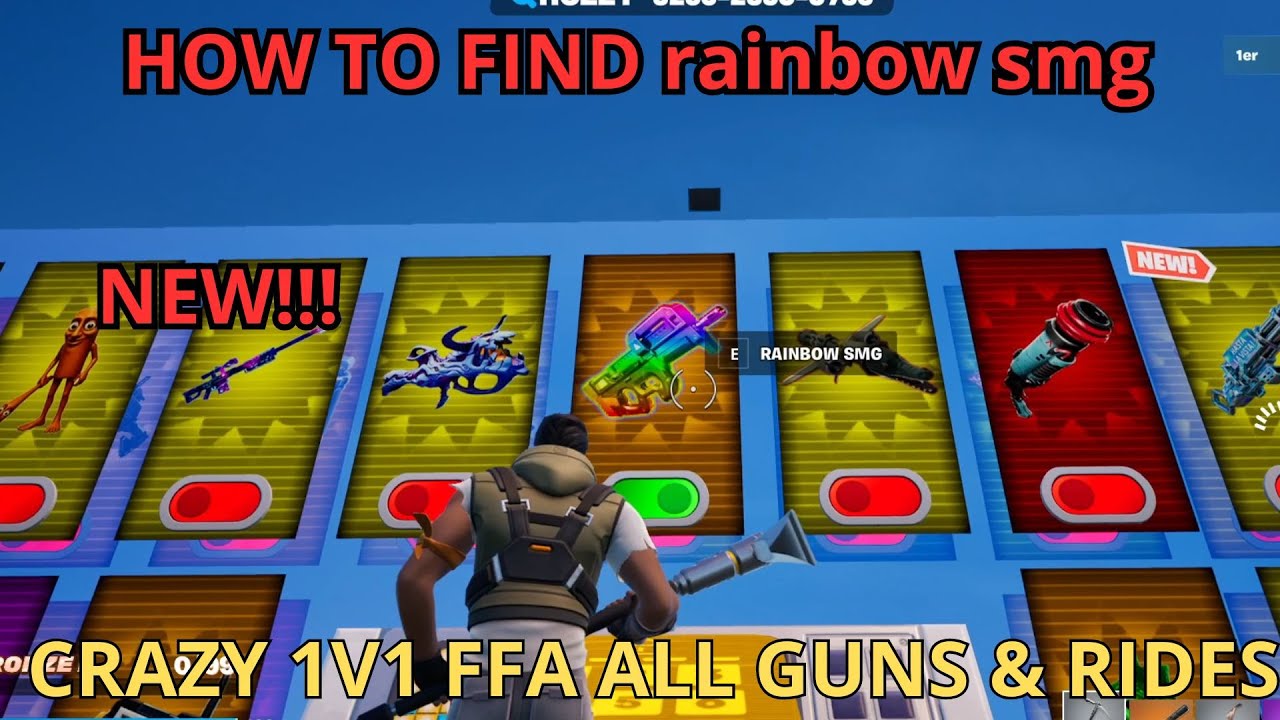 CRAZY 1V1 FFA ALL GUNS & RIDES SECRET hozzy FORTNITE CREATIVE SECRET ...