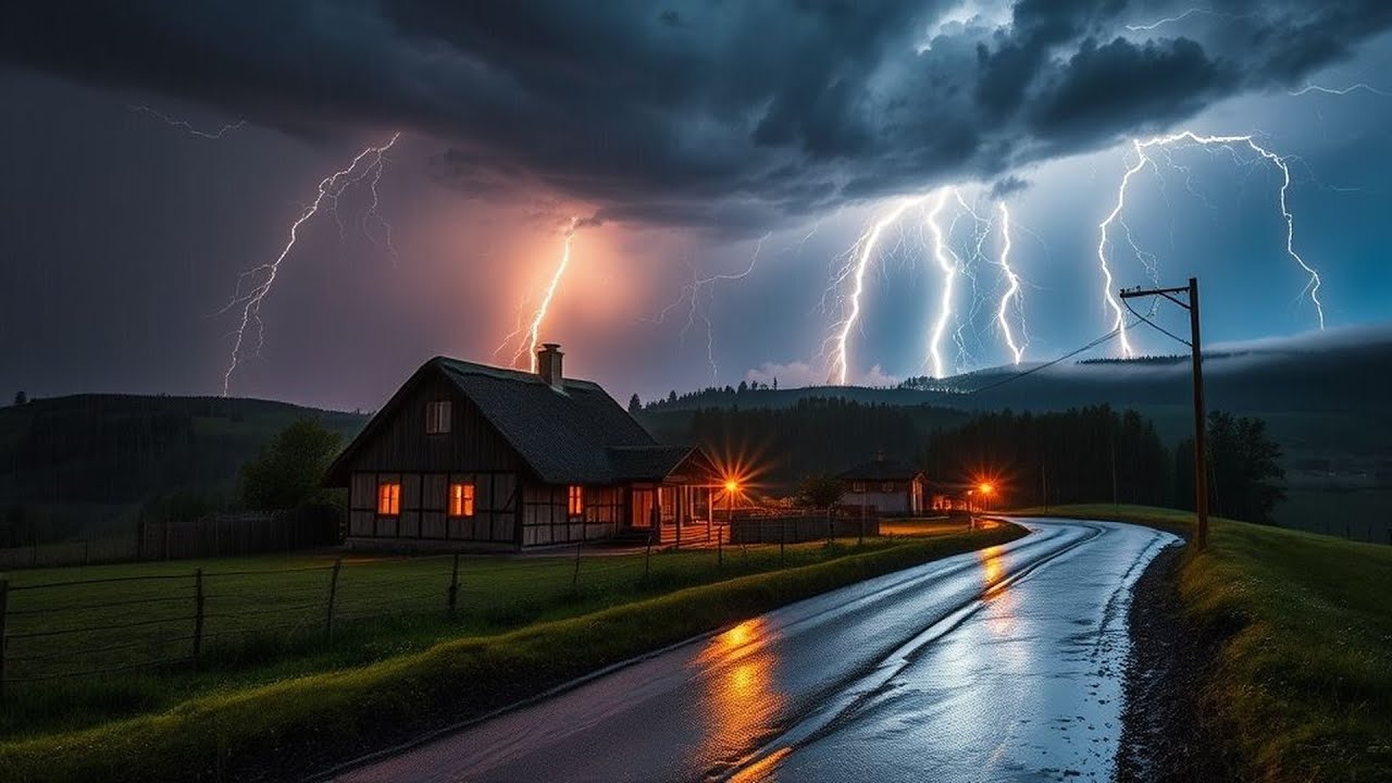 The Intense Sound of a Real Thunderstorm: Rain and Thunder Sounds for ...