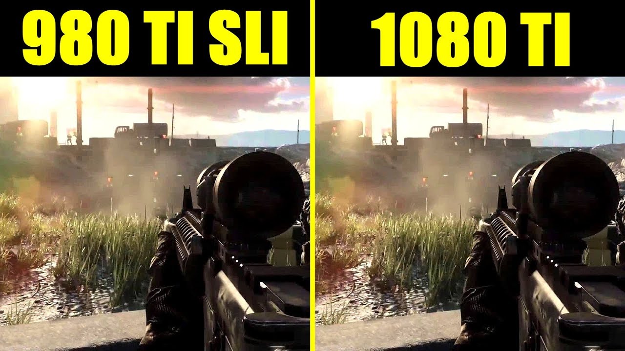 Battlefield 4 GTX 1080 TI Vs GTX 980 TI SLI Frame Rate Comparison - YouTube
