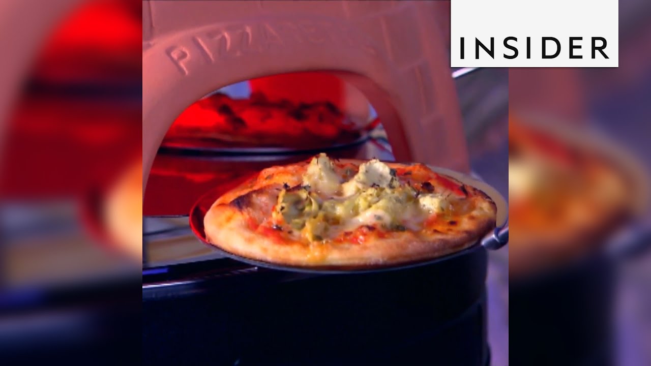 You can now bake mini pizzas right at your dinner table - YouTube