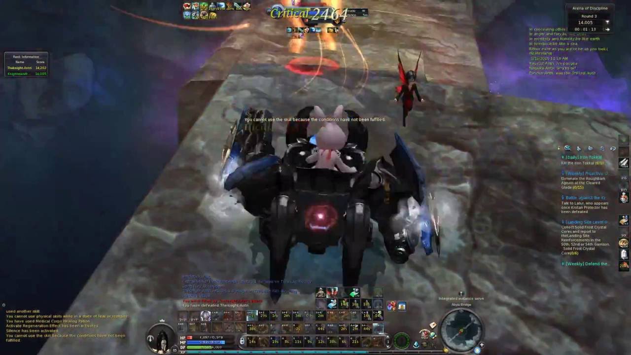 AION:【AoD EU】Knightmareframe vs Theknight (Aethertech vs Governor ...