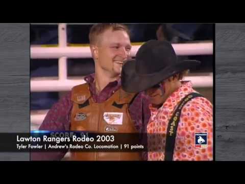 Tyler Fowler 91 Points 2003 Lawton Rangers Rodeo - YouTube