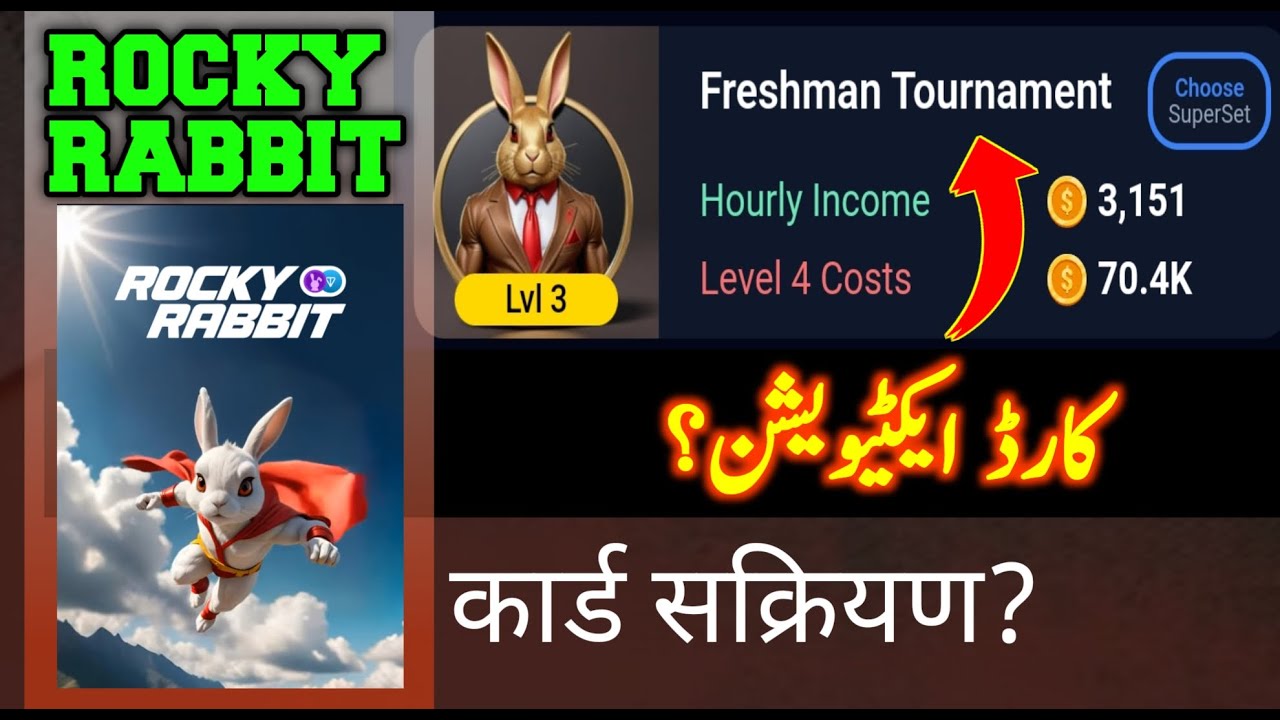 ROCKY RABBIT Freshman Tournament Card Activation | step by step Guide - YouTube
