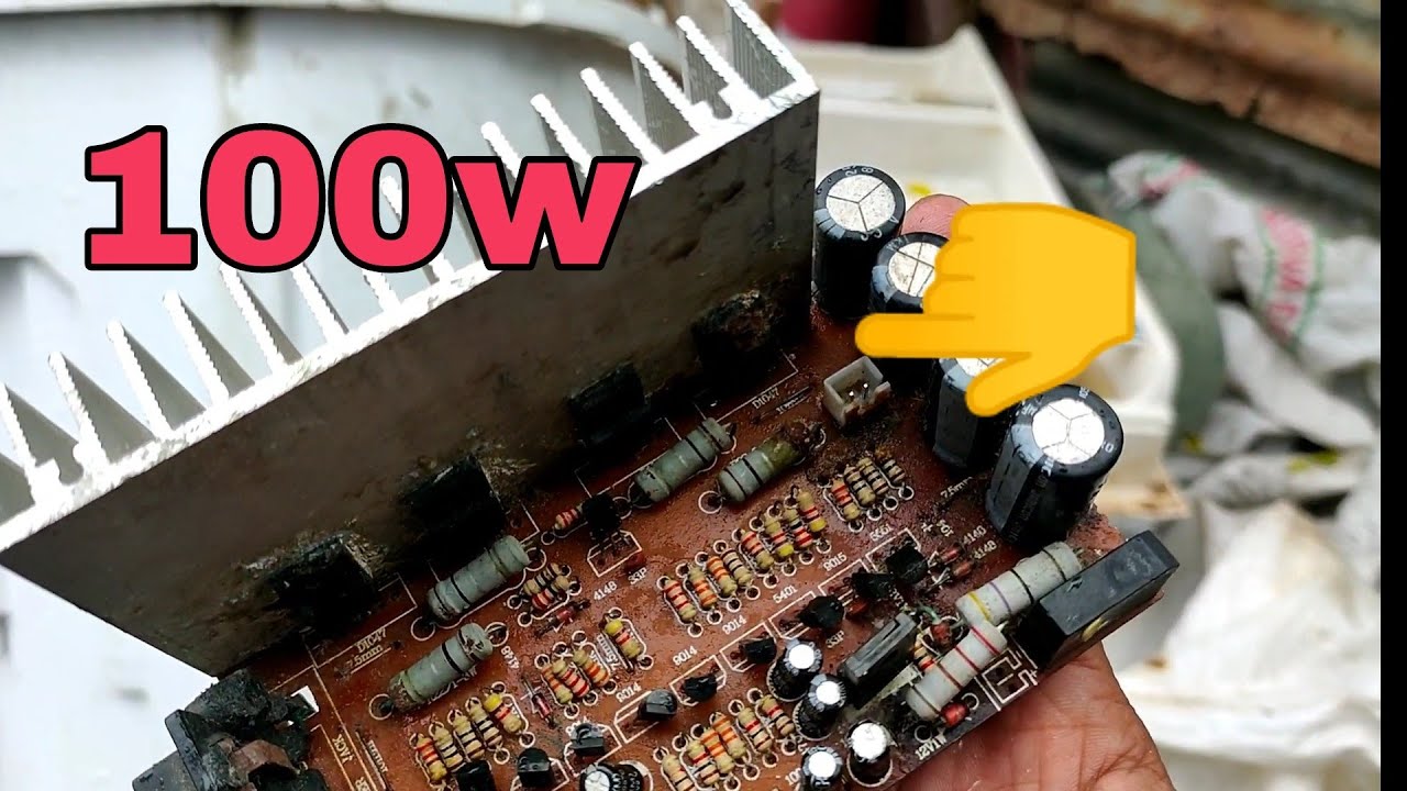 DIY Ultra Bass Amplifier No IC Simple Circuit // Scrap Amplifier ...