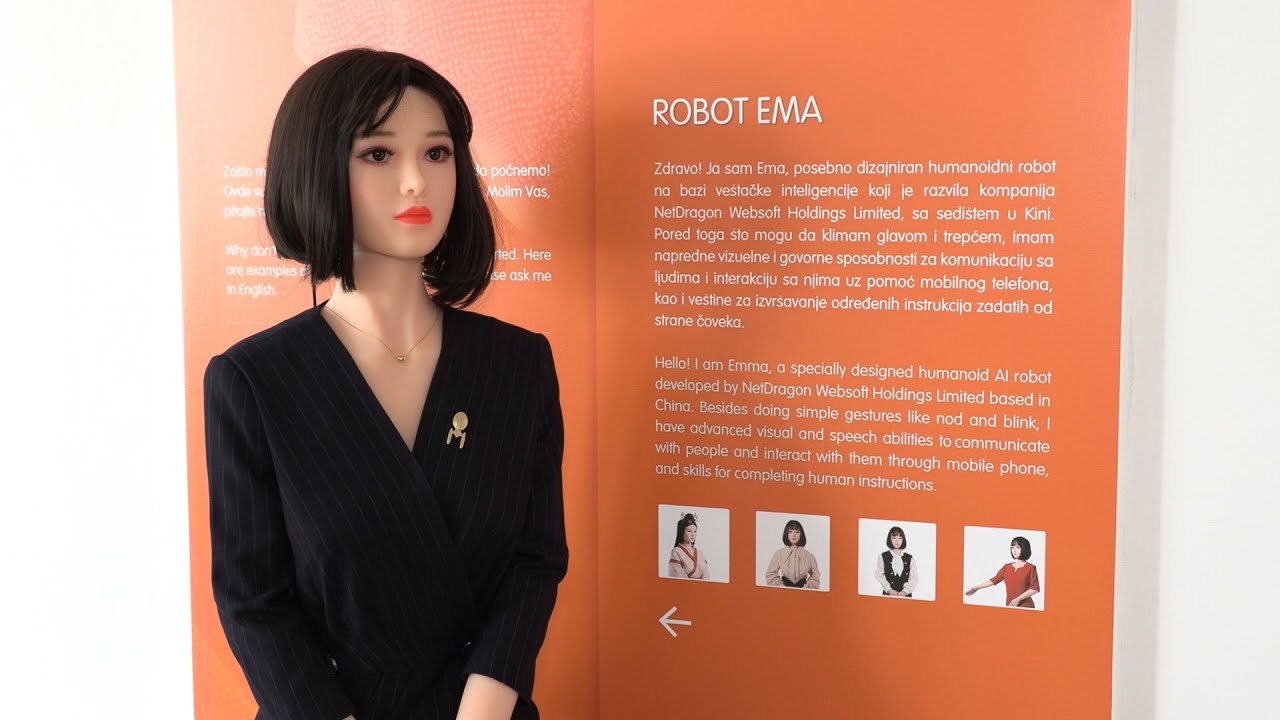 Robot Ema: "Razgovor sa predsednikom je bio veoma prijatan" - YouTube