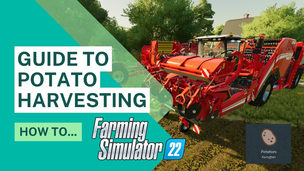 How to harvest potatoes on farming simualtor 22 - YouTube