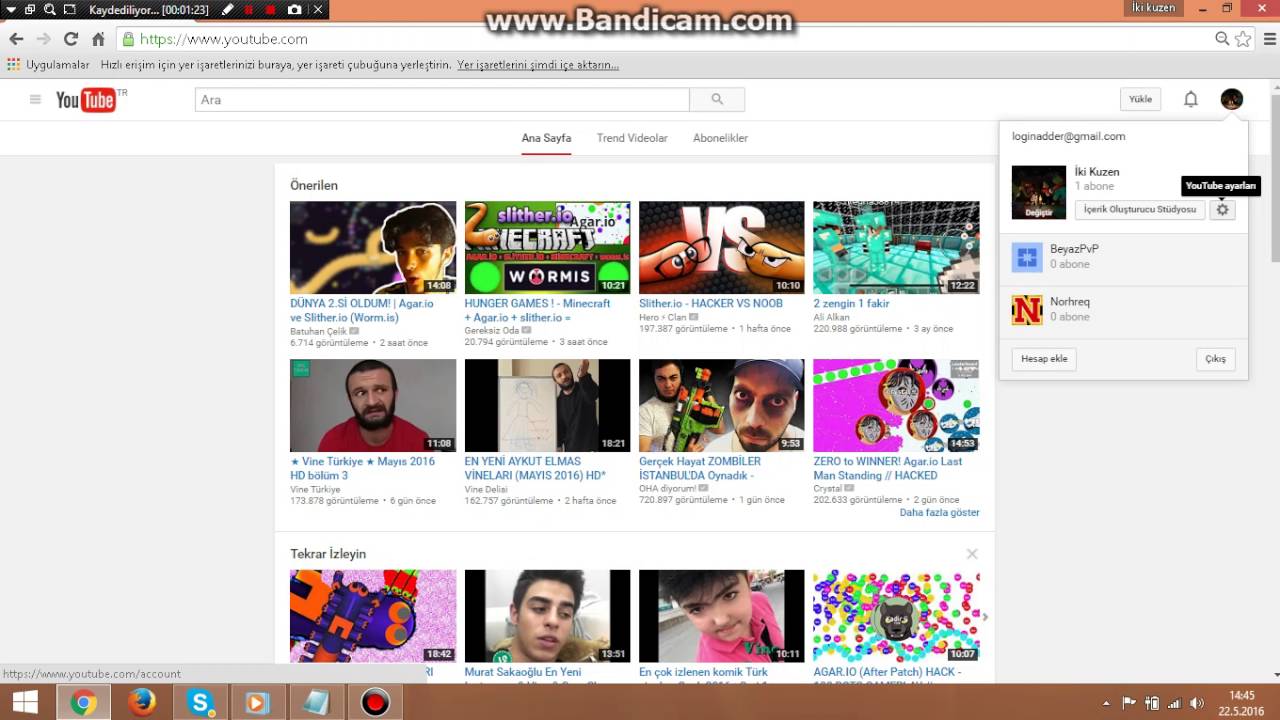 TÜRKÇE Youtube Kanalları arasında kanal açma #1 - YouTube