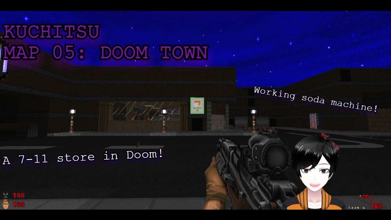 Doom 2 | Kuchitsu + Kan: Awakening, map 05: Doom town l | An amazing remaster of the old Doom ...