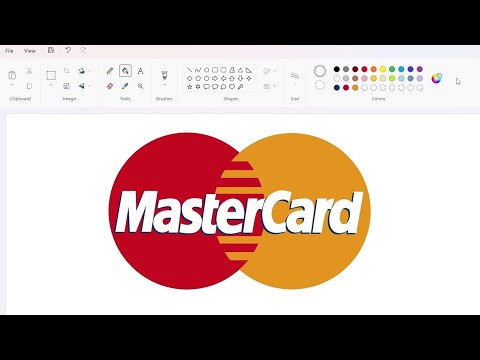 How to draw the Mastercard logo using MS Paint | How to draw on your ...