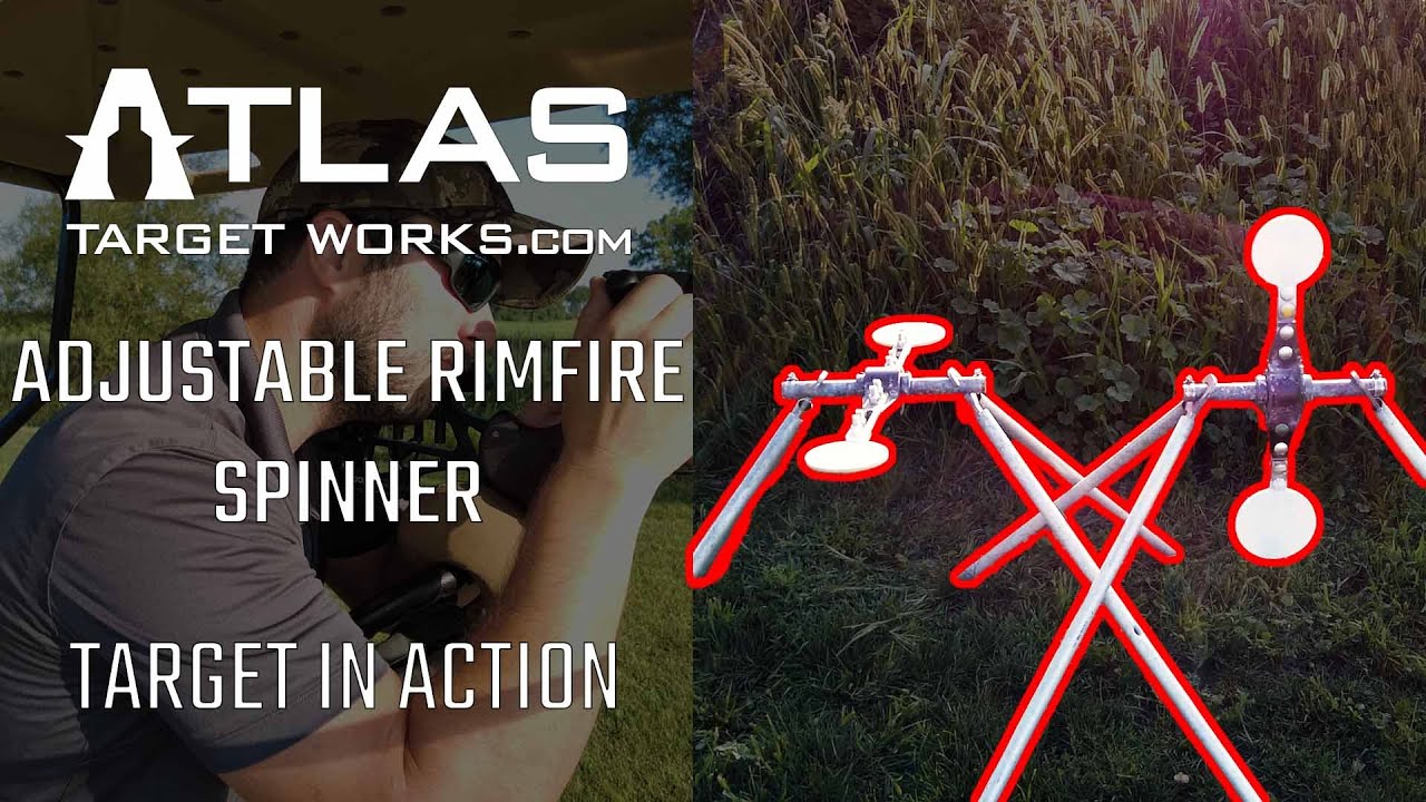 Adjustable Rimfire Spinner-Target in Action - YouTube