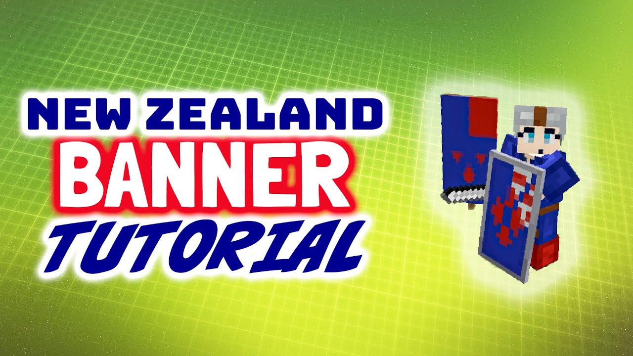 Minecraft: Kiwi banner tutorial | How to make the flag of New Zealand ...