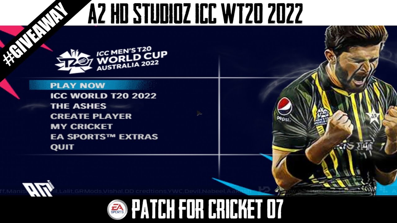 HD & A2 Studioz | ICC WT20 2022 Patch For Cricket 07 | Download ...