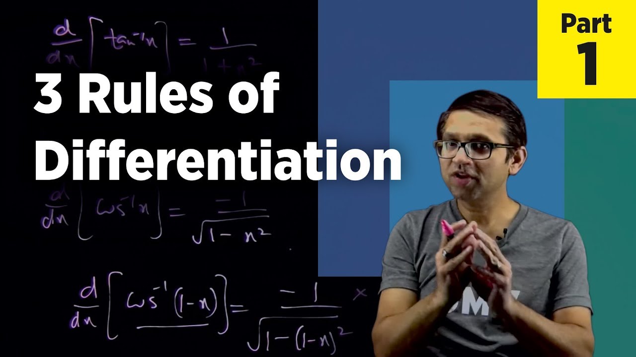 Intro, Formula & 3 Rules of Differentiation - Class XI Maths by IIT ian ...