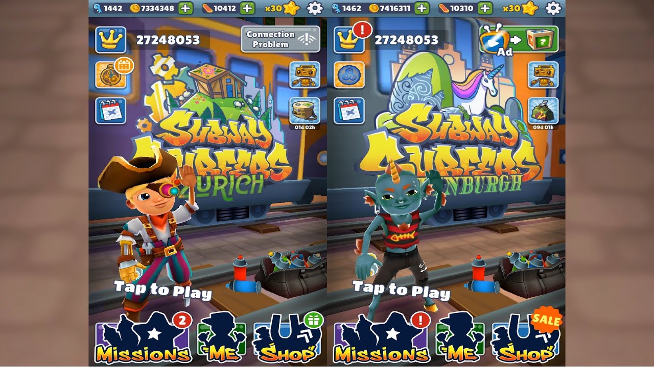 Subway Surfers Hugo Pirate Outfit Vs Callum Changeling Outfit - YouTube