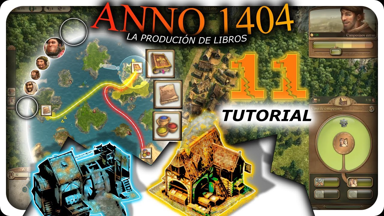 Producir los Libros | Anno 1404 tutorial - YouTube