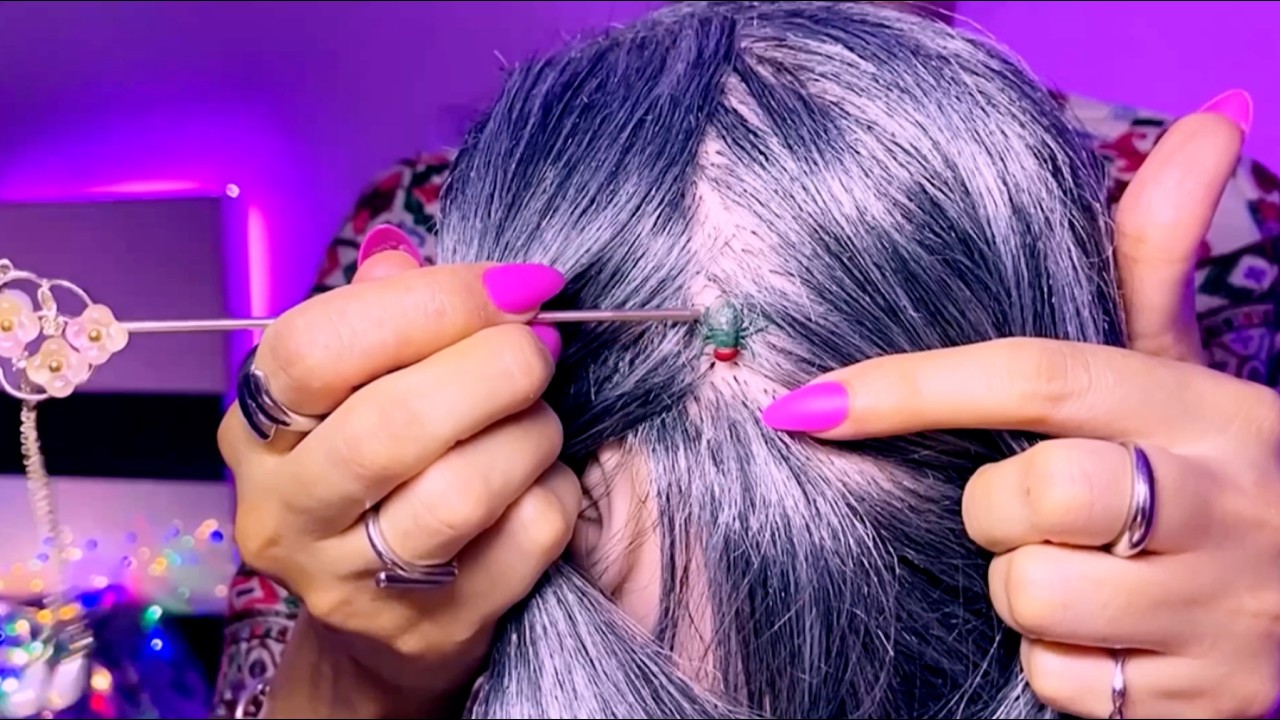 ASMR Bugs Removal🐝🪳🐜, Detailed Scalp Check for Bugs, Plucking Bugs 💤 ...