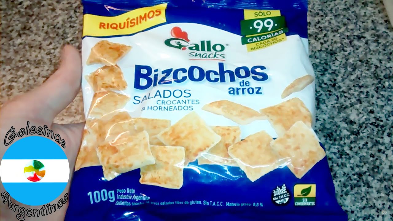 Gallo Snacks Bizcochos Salados de Arroz Libres de Gluten - Sin TACC ...