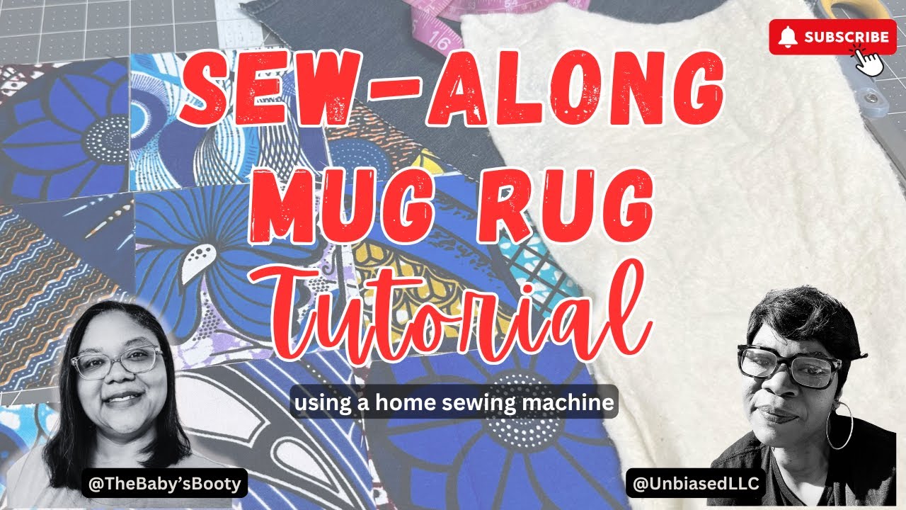 LIVE: Sew a Cute Mug Rug in Minutes! | Easy Tutorial | for beginners ...