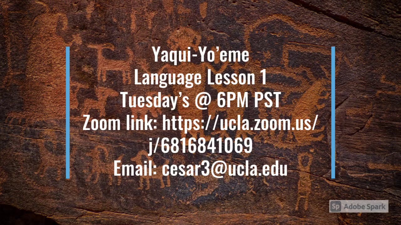 Yaqui Language Class Lesson 1, Part 1 - YouTube
