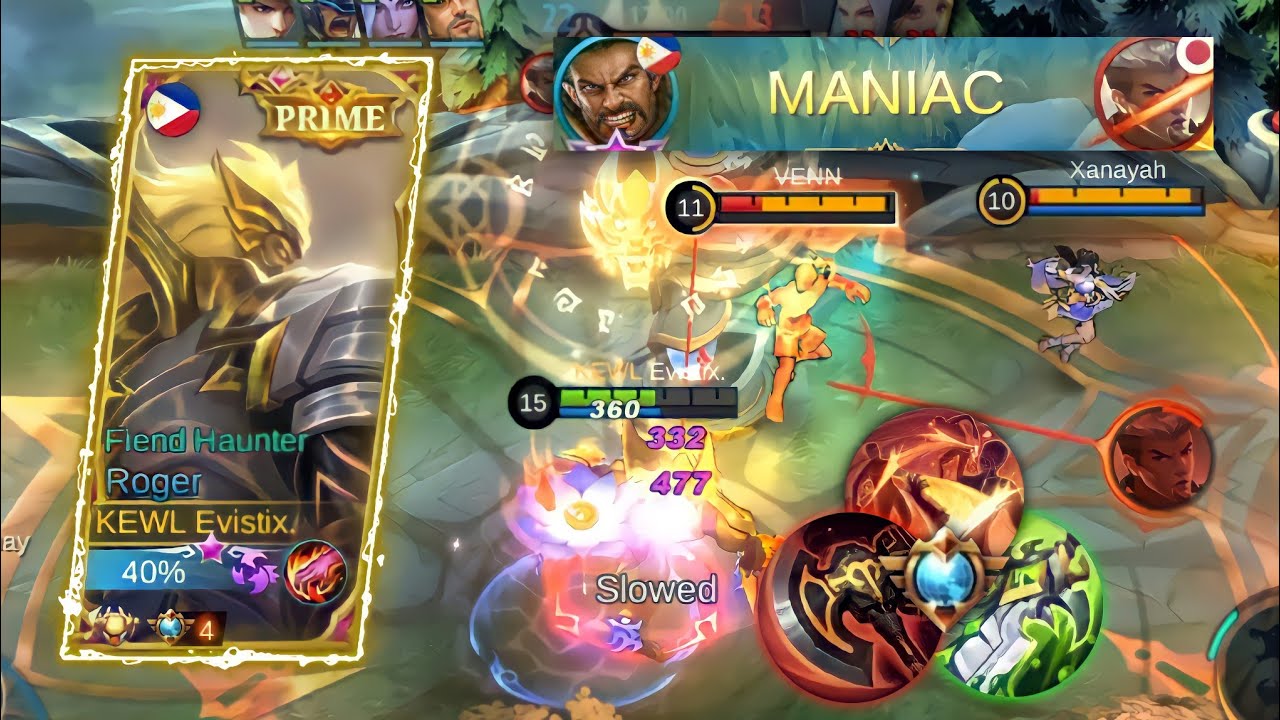 ROGER PRIME SKIN FIEND HAUNTER IS HERE ️🔥 | TOP 1 GLOBAL ROGER GAMEPLAY ...