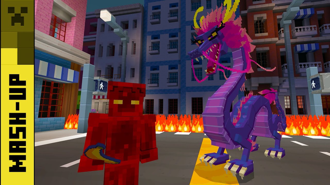 Fighting a Dragon! - Minions Minecraft Mash-Up (4) - YouTube