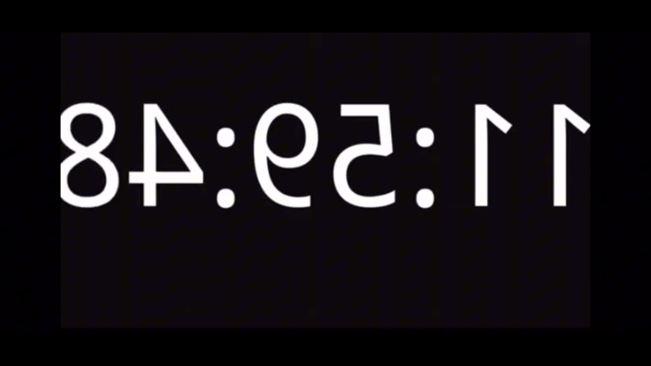11:59 time w seconds inverted - YouTube