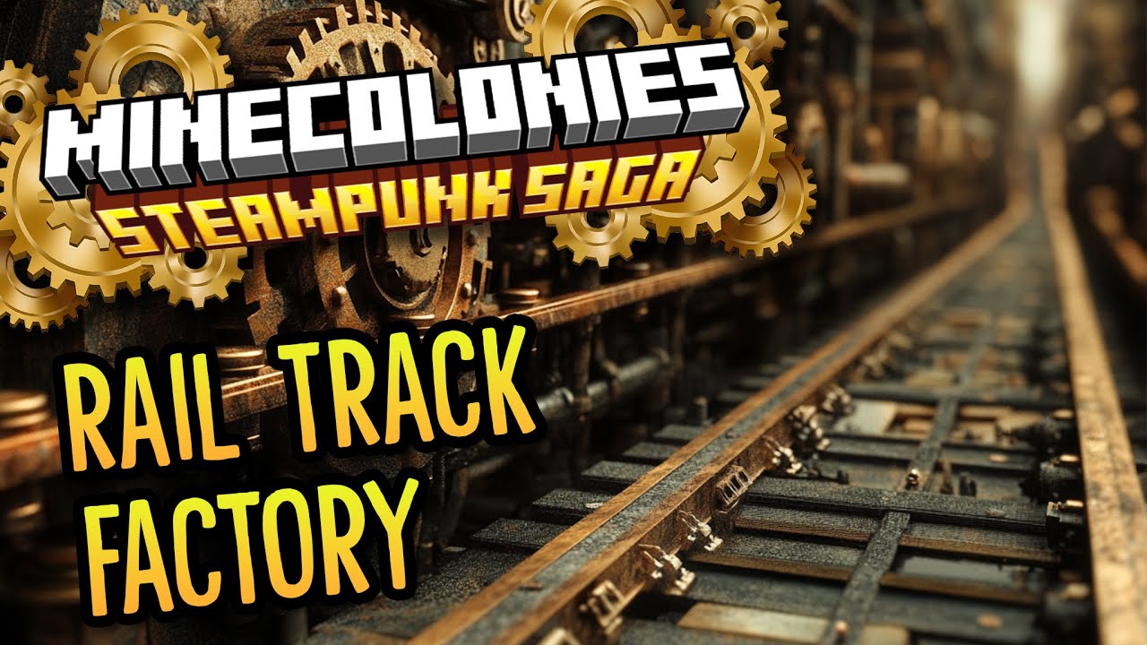 Minecolonies: Steampunk Saga #28 - Railway Track - YouTube