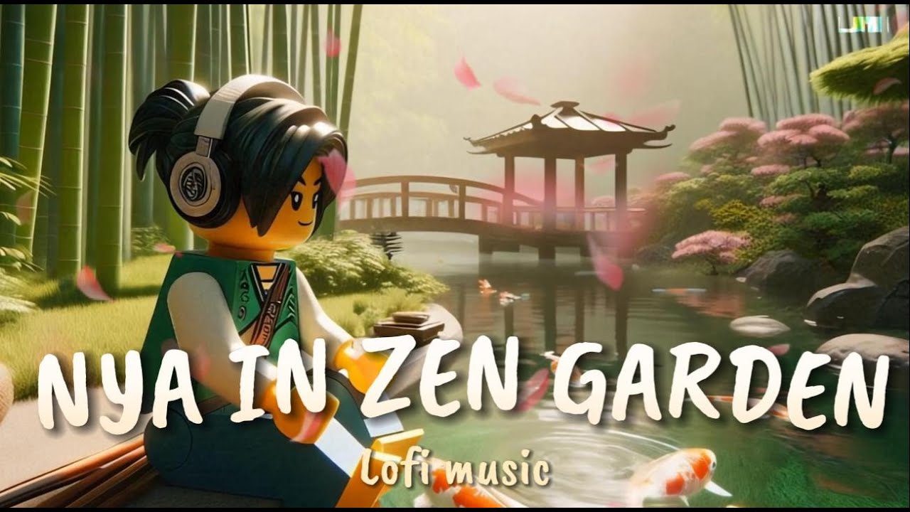 2 Hours of Lofi Chill Beats with Nya in a Japanese Zen Garden 🌸🎧 # ...