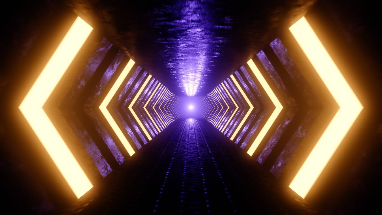 1 Hour 4K Abstract Sci Fi Tunnel Motion Graphics Background VJ Loop DJ Visuals Screensaver - YouTube