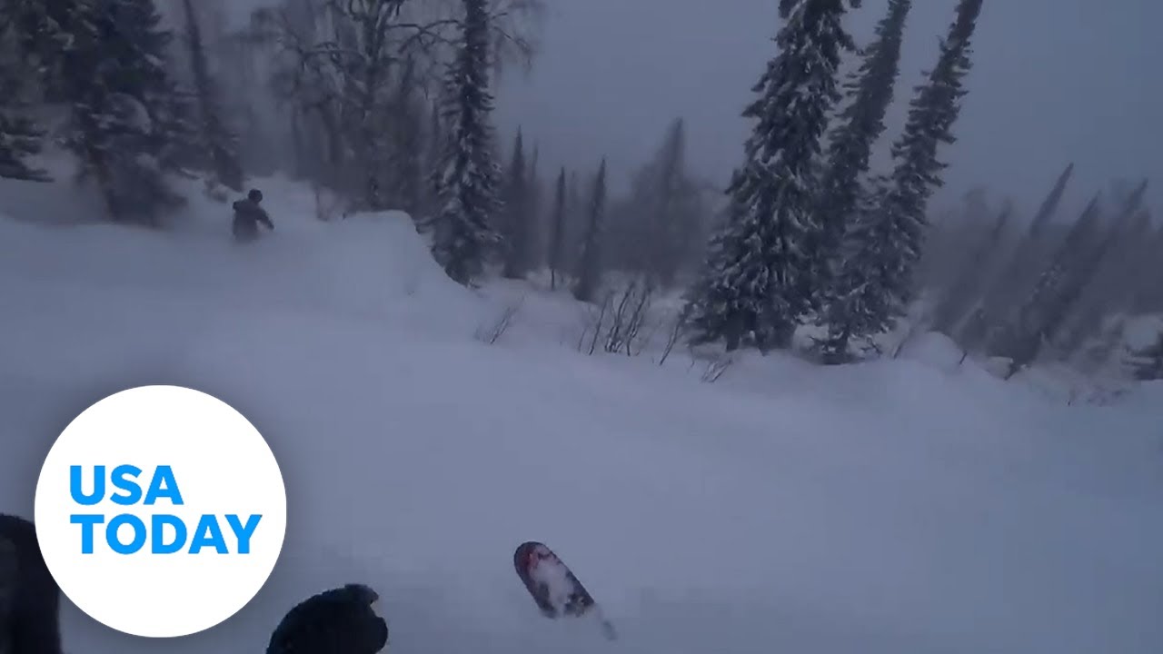 Skiers in Russia escape avalanche unscathed at ski resort | USA TODAY ...