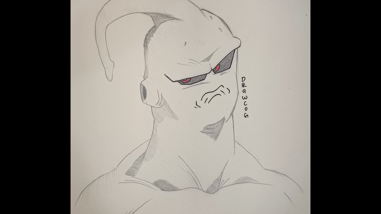 Easy drawing anime | How to draw Majin Buu easy step by step - YouTube