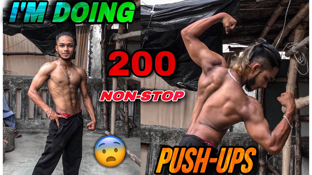 200 NON-STOP PUSH-UPS CHALLENGE! - YouTube