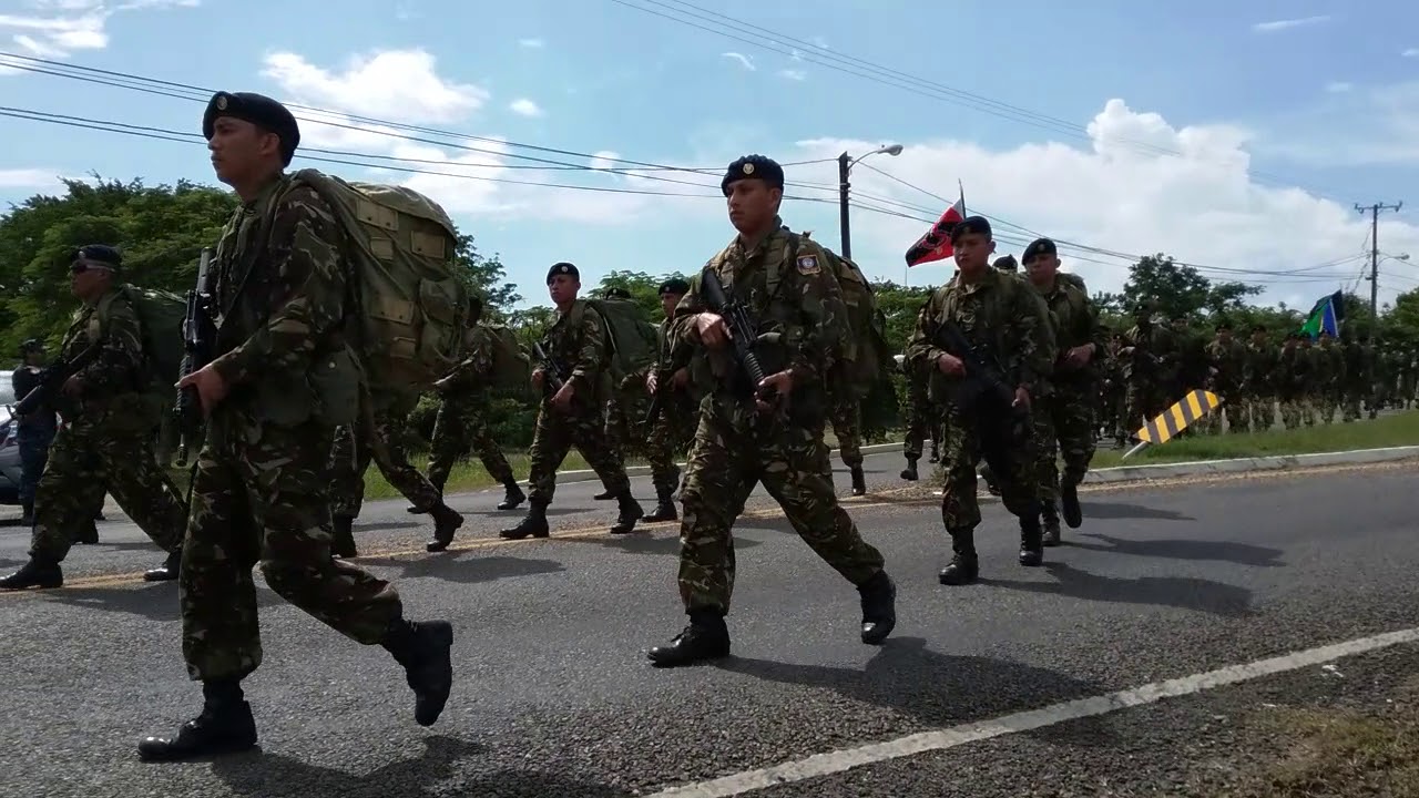 Belize military parade 2018 - YouTube