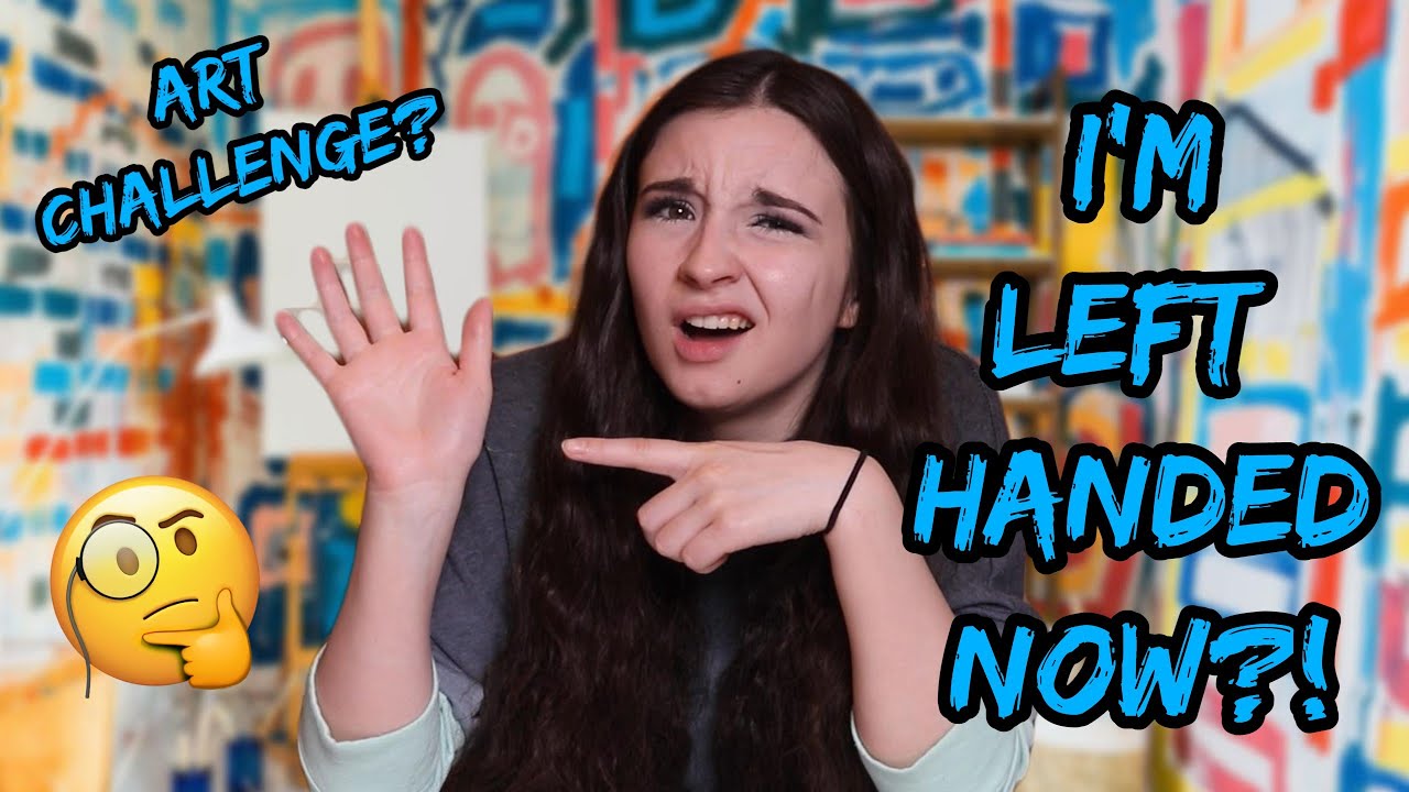 I Tried Drawing With My Left Hand! (Funny Art Challenge!) - YouTube