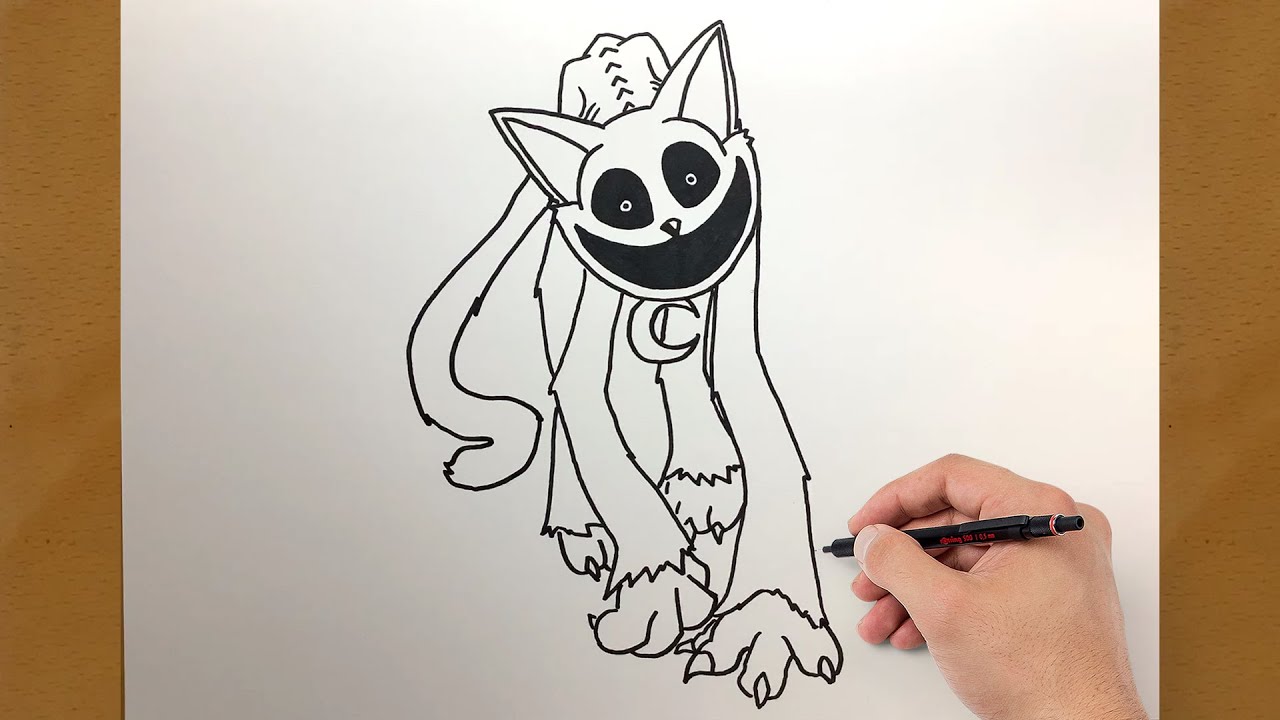 How To Draw CatNap Easy Step By Step Tutorial | Poppy Playtime - YouTube